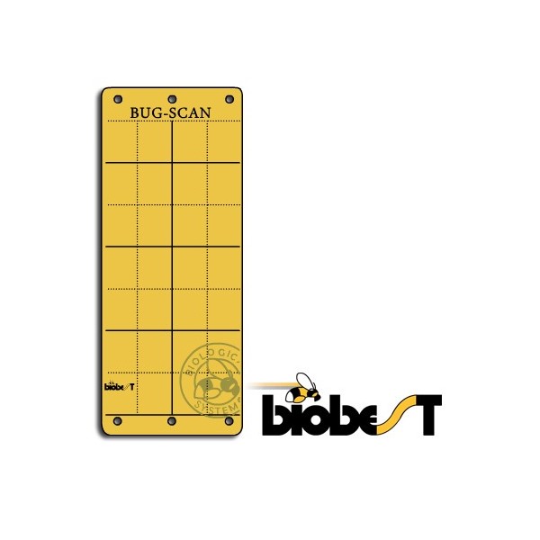 Panneaux Gluants x10 Biobest Bug-Scan Jaunes 10x25cm